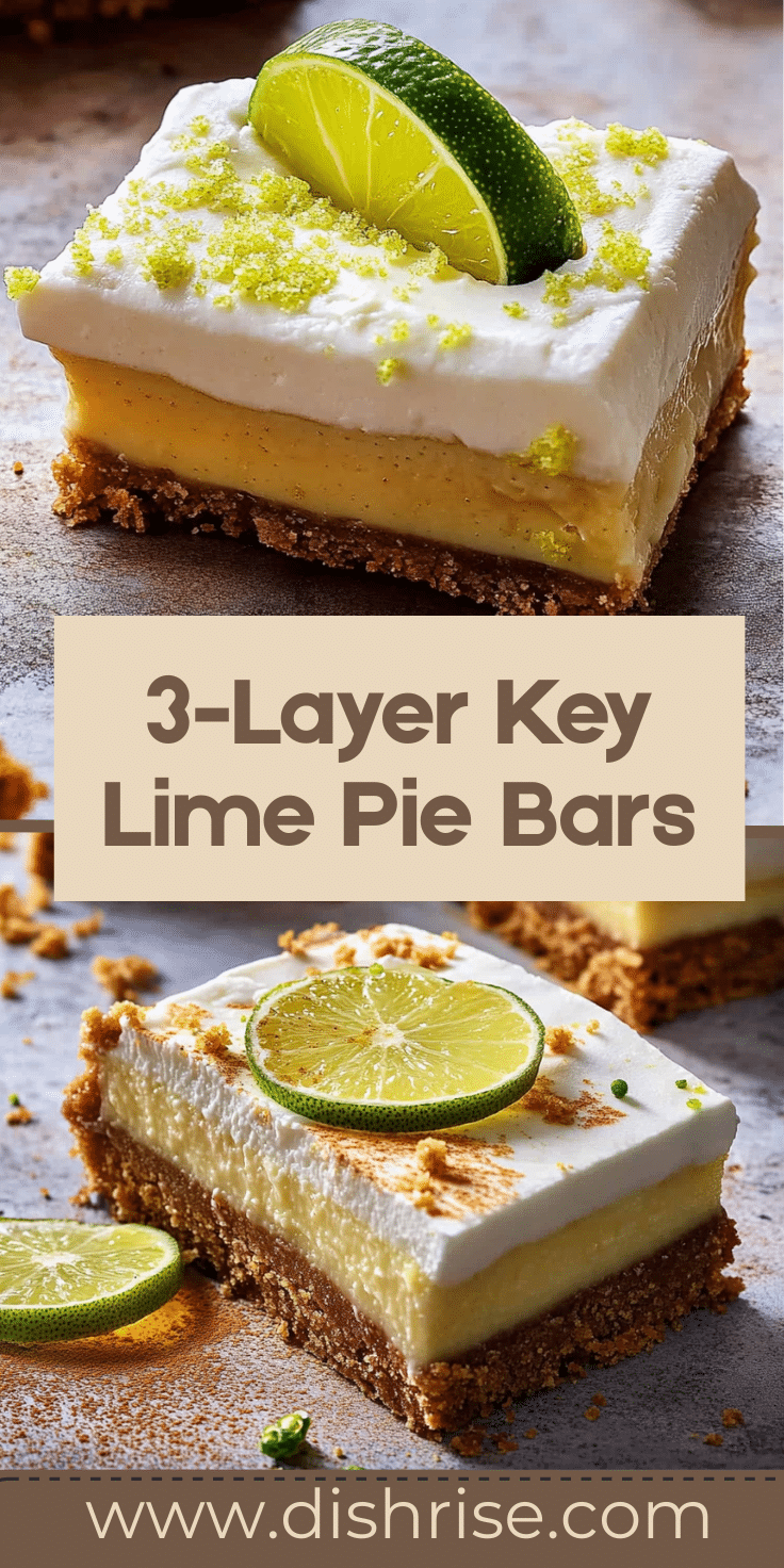 3-Layer Key Lime Pie Bars | Dish Rise