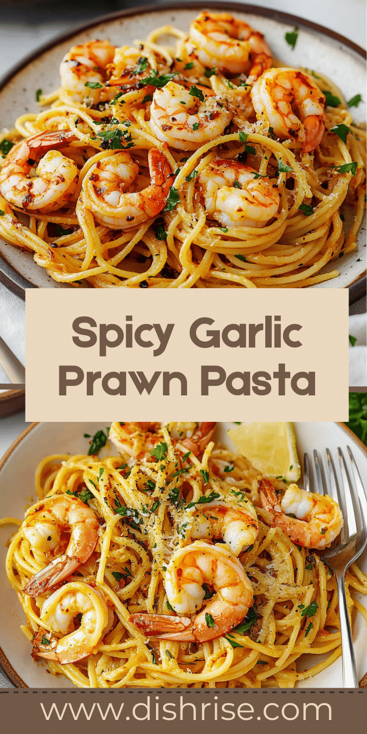 Spicy Garlic Prawn Pasta | Dish Rise